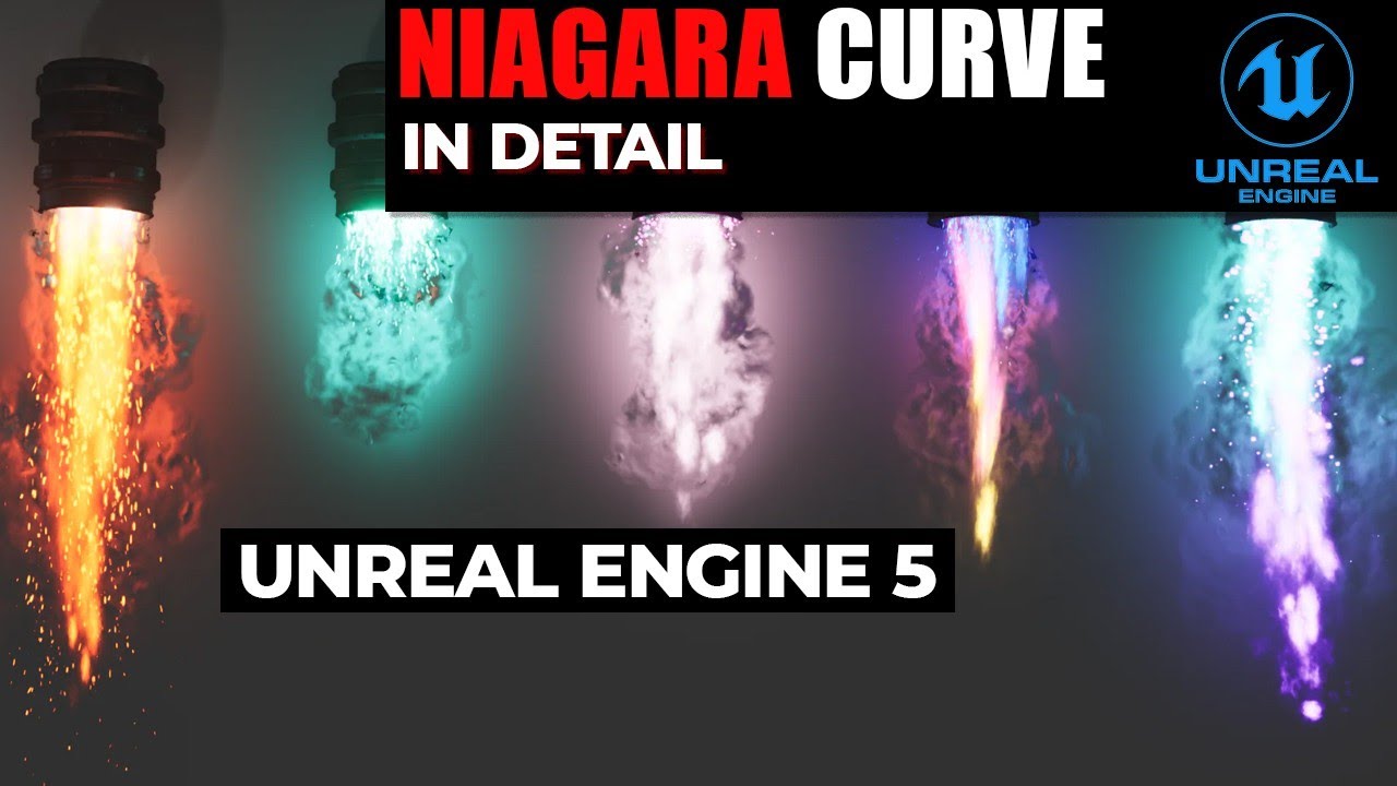 Niagara Curve with parameter's tutorial in unreal engine 5