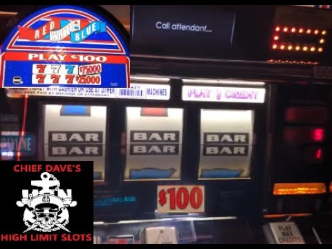 CLASSIC OLD SCHOOL HIGH LIMIT SLOTS: RED WHITE & BLUE SLOTS! 100 A SPIN ON RED WHITE AND BLUE 777