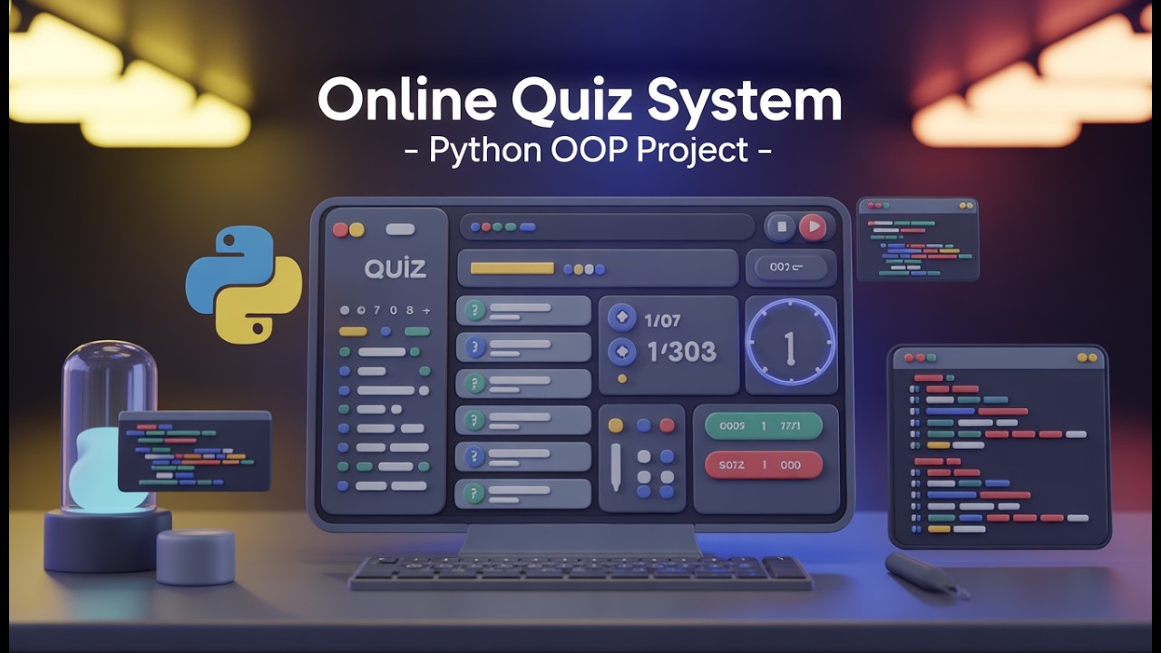 🧐Online Quiz Management System using Python (OOP + Menu Driven) 🧠💻  || Python projects for beginners