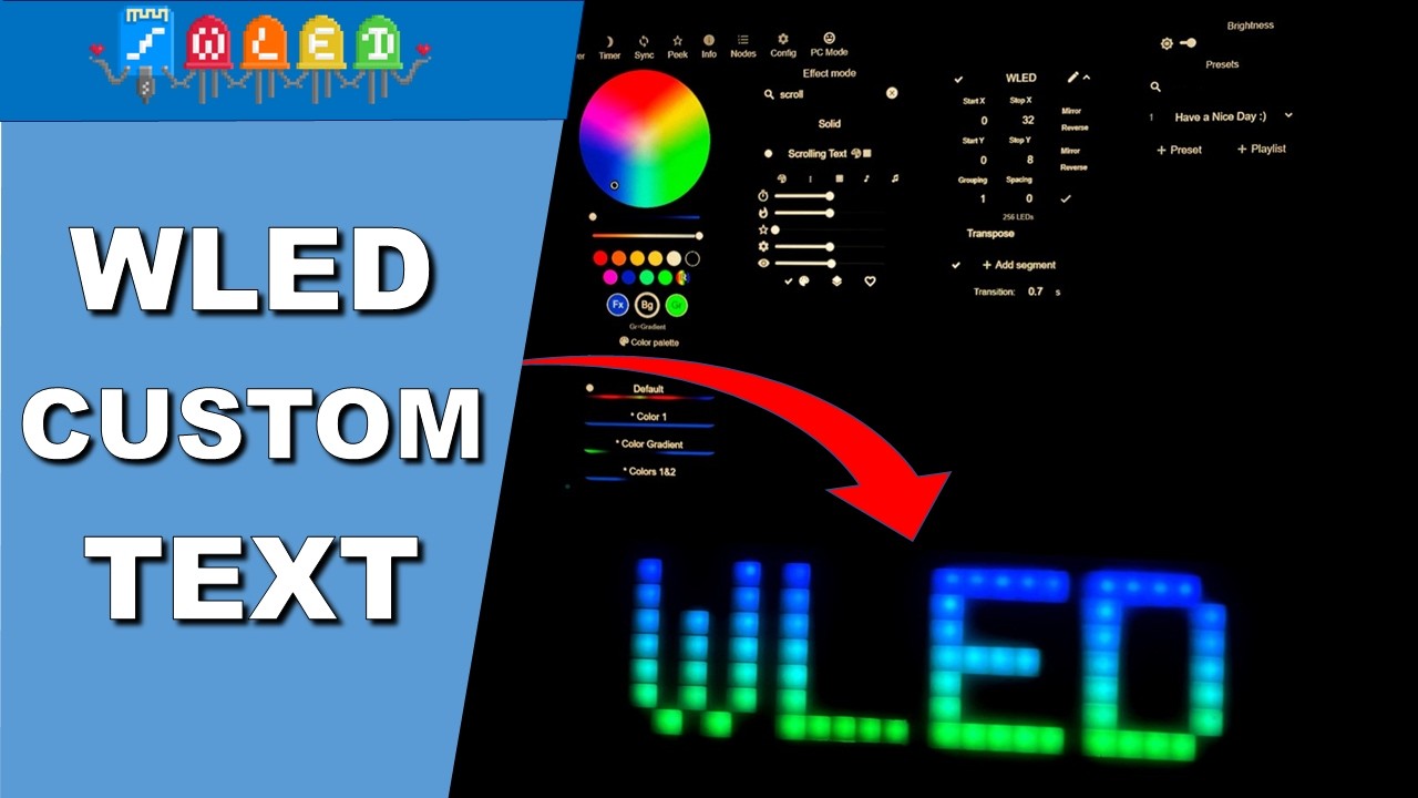 WLED Custom Scrolling Text - A Quick Tutorial