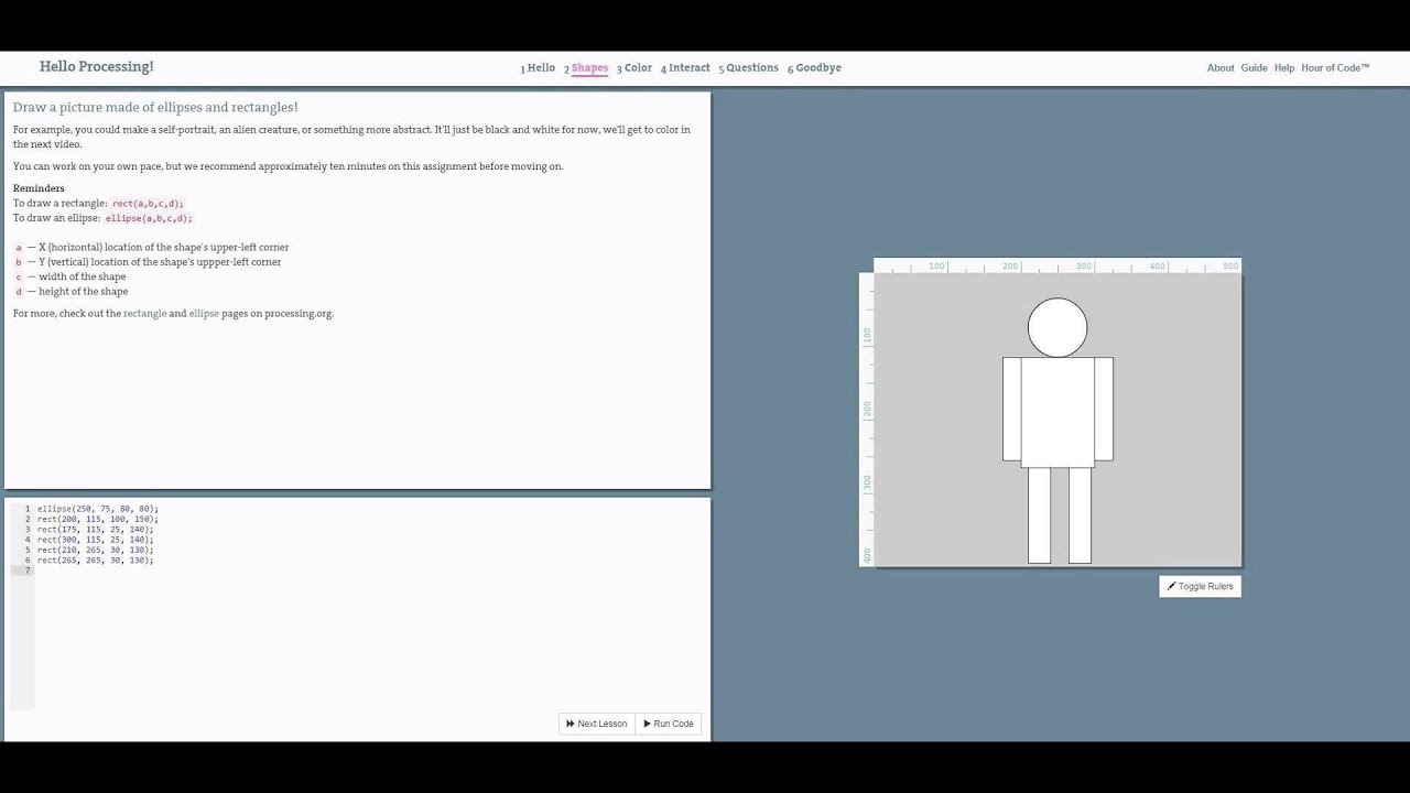 Processing Video Tutorial Practice