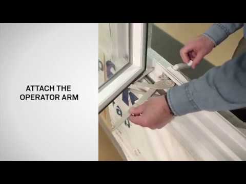 Casement Window Operating Sash Replacement, Silver Line