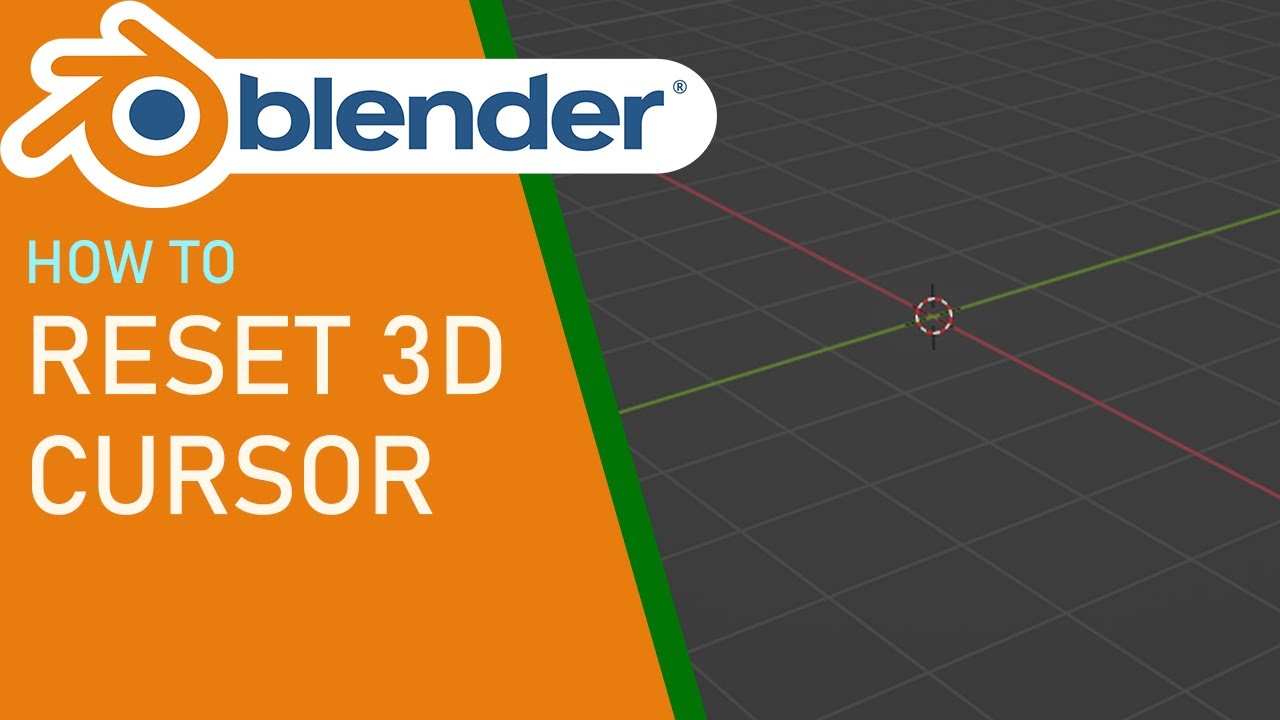 Blender how to Reset 3D Cursor