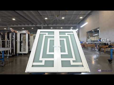 Mr Glass White Finish Hurricane Proof Door | Series MG 3000