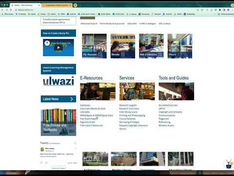 Using the Wits library resources