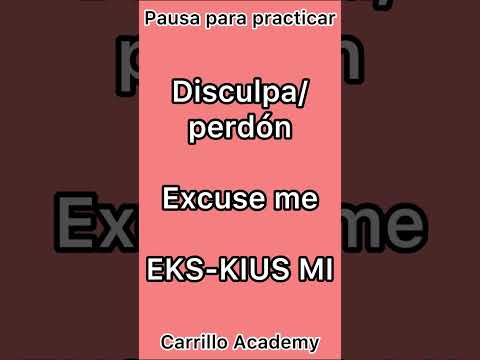 FRASES EN INGLÉS disculpa/perdón #viral #shorts #short