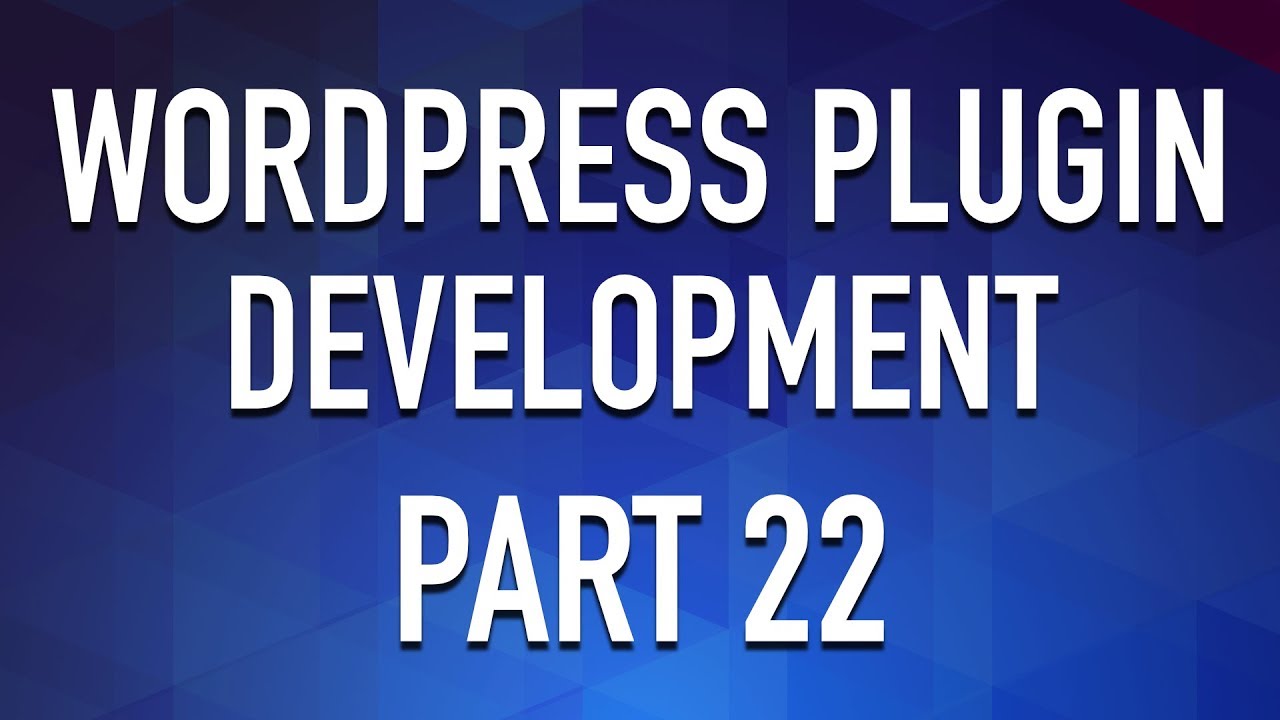 WordPress Plugin Development - Part 22 - Database Optimization
