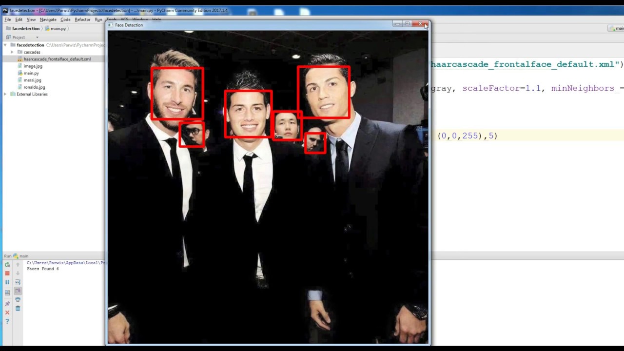 9   Haar Cascade Face Detection In Image Python3 With OpenCV