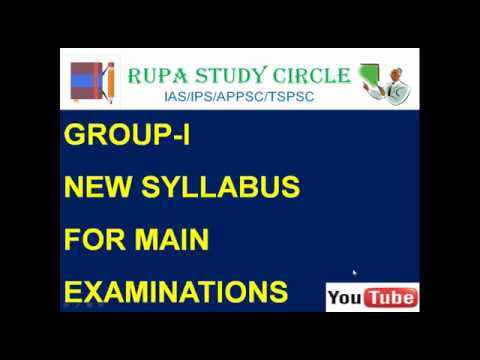 APPSC GROUP 1 MAINS SYLLABUS NEW
