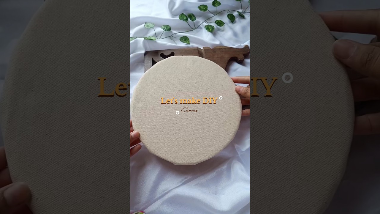 How to make canvas with cardboard #tutorial #diy #canvas #diycrafts #shorts