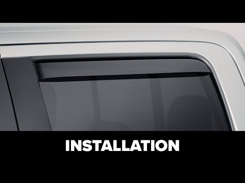 Rear WeatherTech Side Window Deflector Installation with Channel Clips and Adhesive