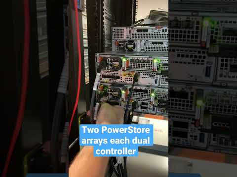 Cabling up 25GbE on the PowerStore and first SSD initialization. Next up, 100GbE for the NVMe shelf!