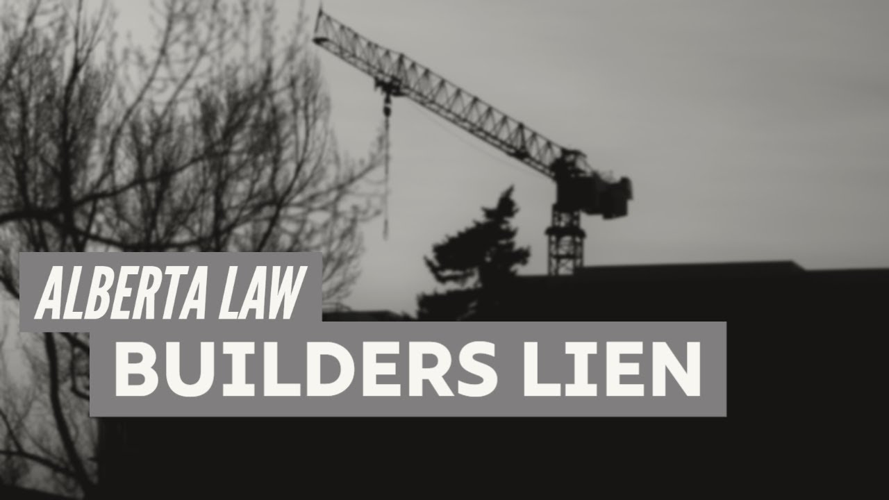 Builders Lien Act Alberta