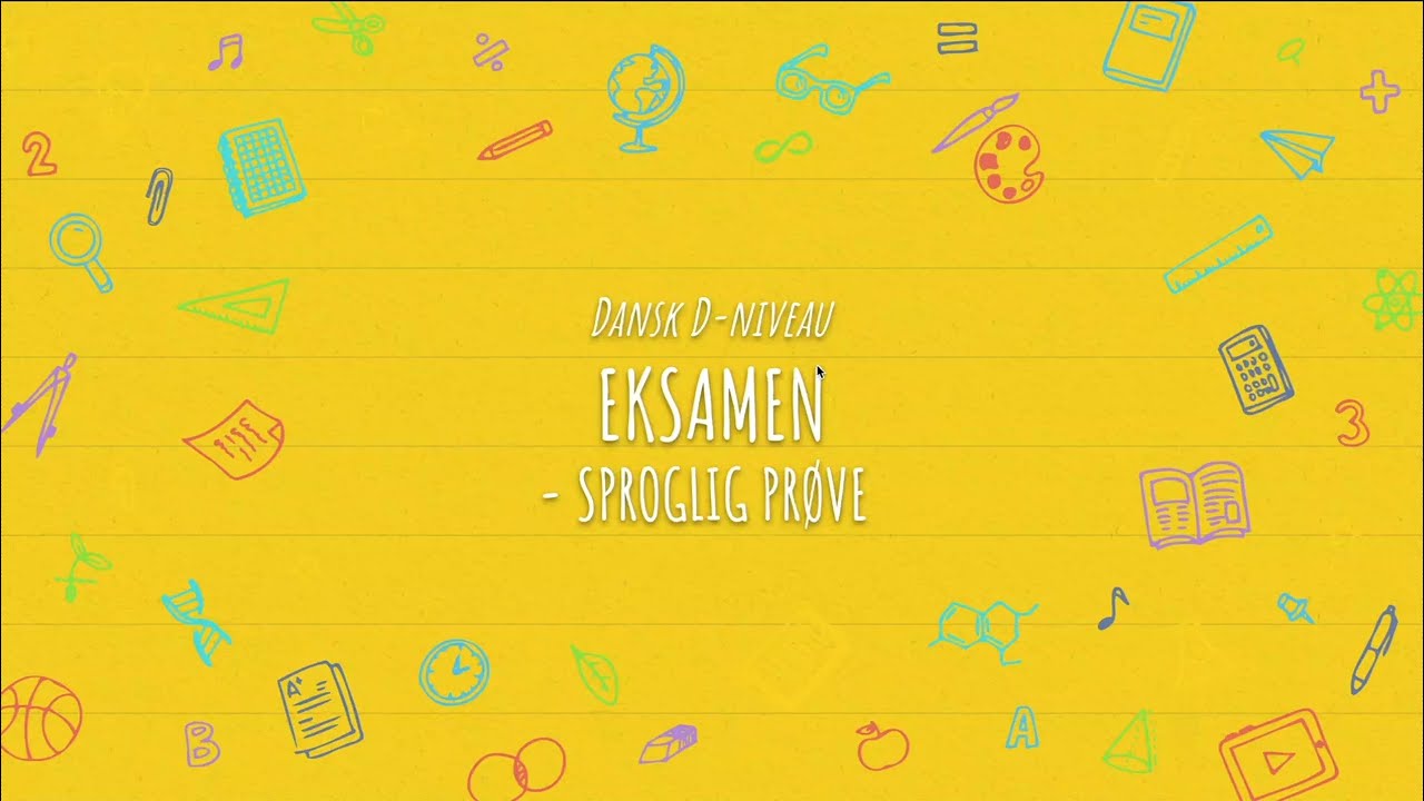 Sproglig prøve - Dansk D AVU