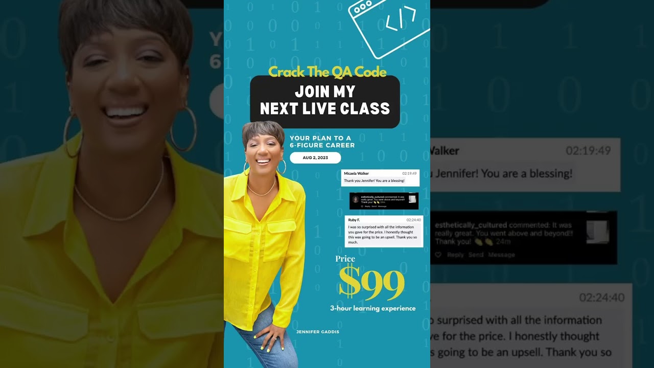 Limited spots are available for my How to become a High-Paid Software Tester Live masterclass