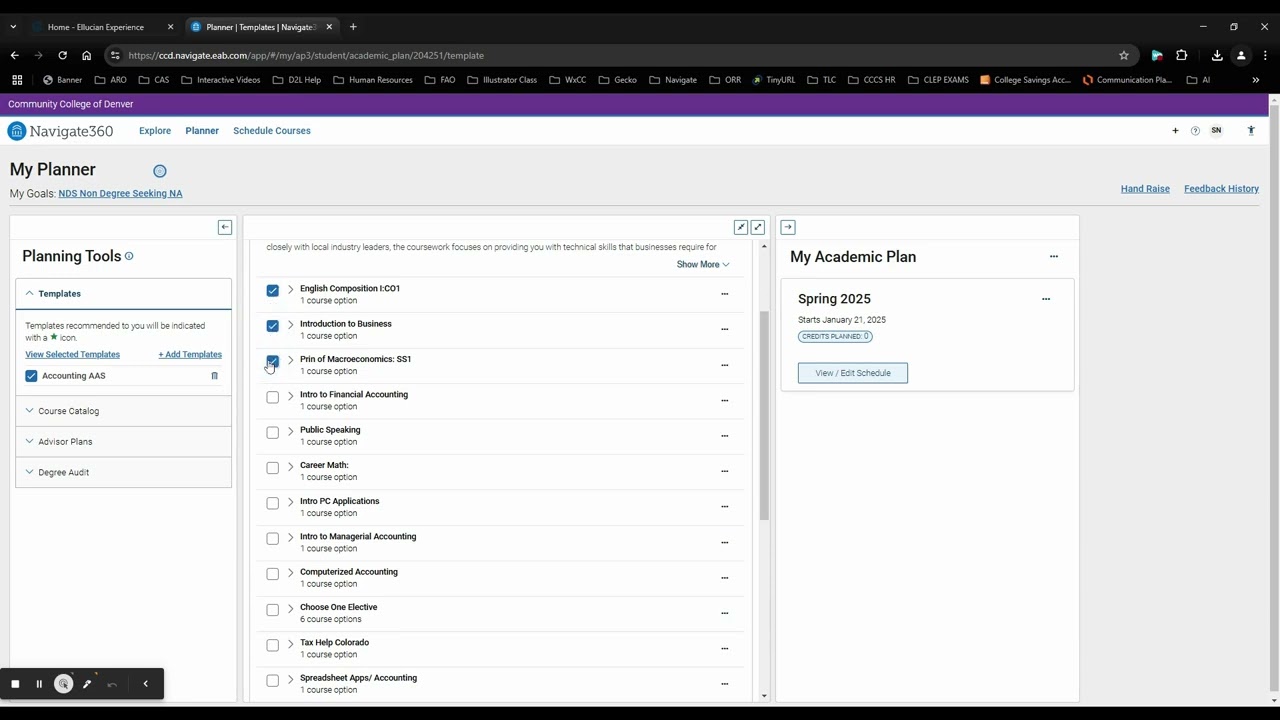 CCD - Navigate360 - Using a Template
