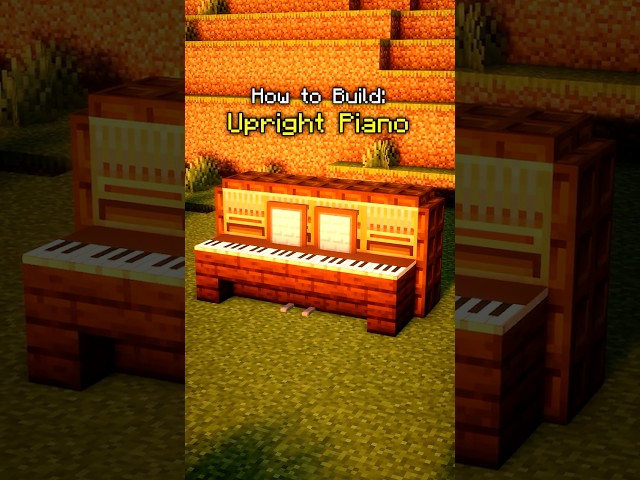 Realistic Upright Piano (Schematic Download) Minecraft Map