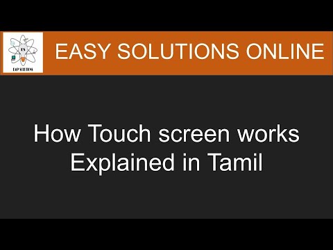 How Touch screens work Explained in Tamil