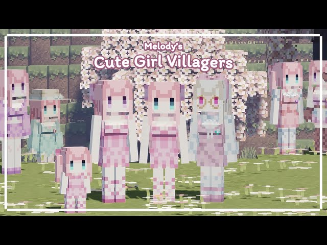 [RELEASED] Melody's Cute Girl Villagers Minecraft Texture Pack