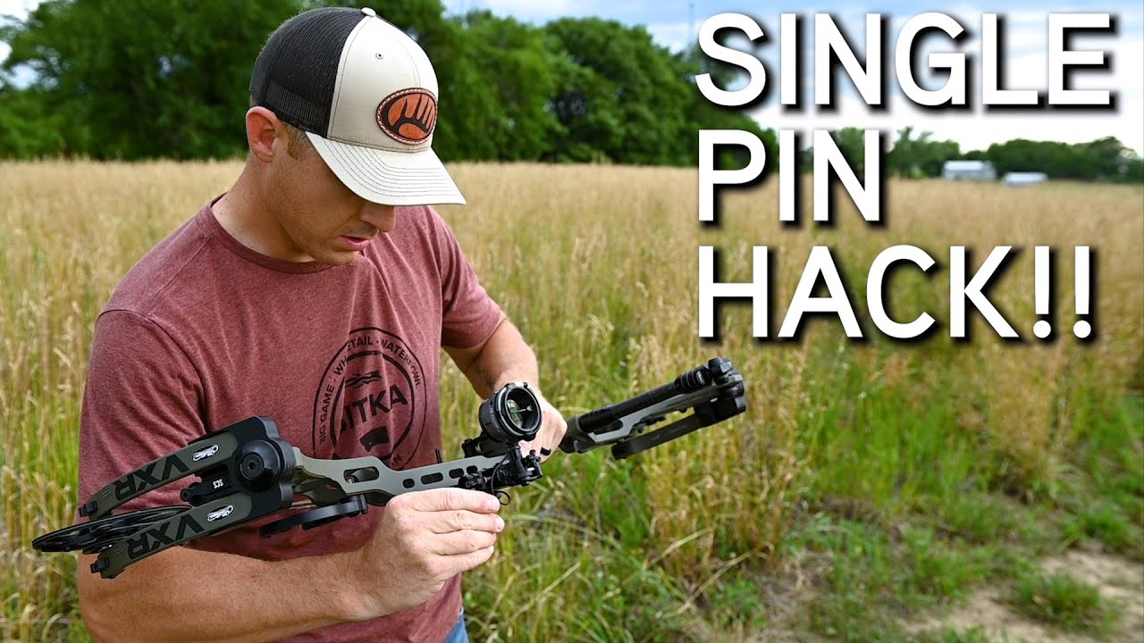 Single Pin Bow Sight Hack!! | One Pin Setting For Your Whitetail Setup