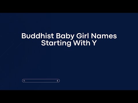 Buddhist Baby Girl Names Starting With Y