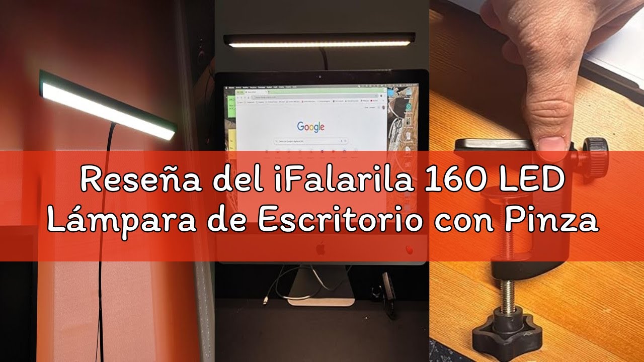 Reseña del iFalarila 160 LED Lámpara de Escritorio con Pinza, Lámparas de Mesa más Brillantes 360° L