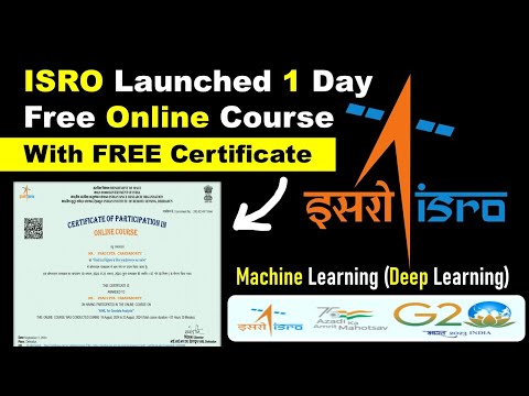 ISRO Launched Free 1-Day AI Machine Learning Certification Course in 2024 | Free Govt. Certificate