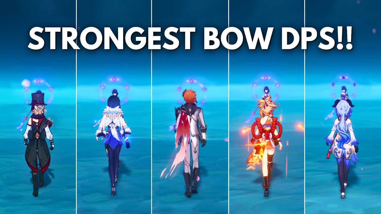STRONGEST Bow DPS !! Bow Only DMG SHOWCASE !! [ Genshin Impact ]