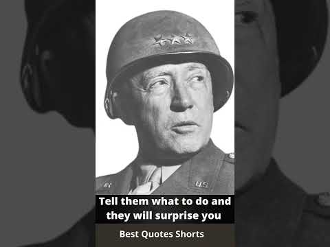 George S Patton talks about ingenuity. #shorts #bestquotes #goodplan #americanarmy #ingenuity