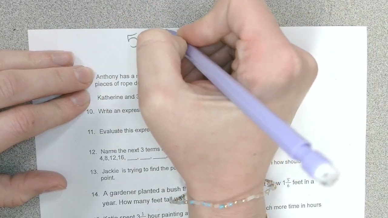 5th Grade Cumulative Review - Day 2: 7-12