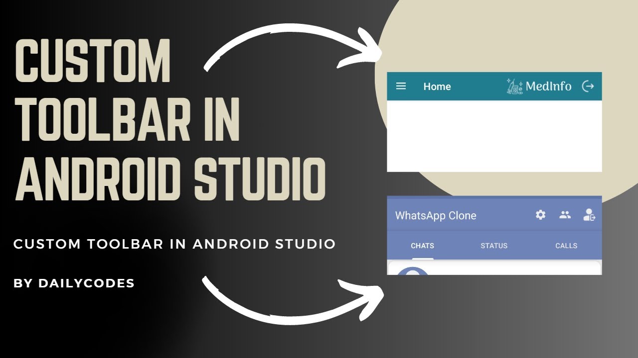 Custom Toolbar in Android | Android studio | Java | Android App Development
