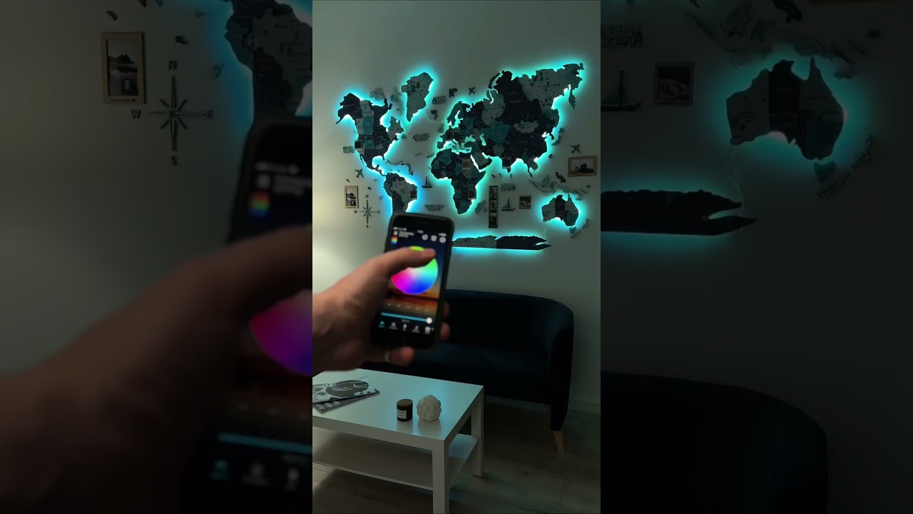 Looking for innovative decor? 3D World Map with LED is absolutely unique 🙌  Pledge on #kickstarter