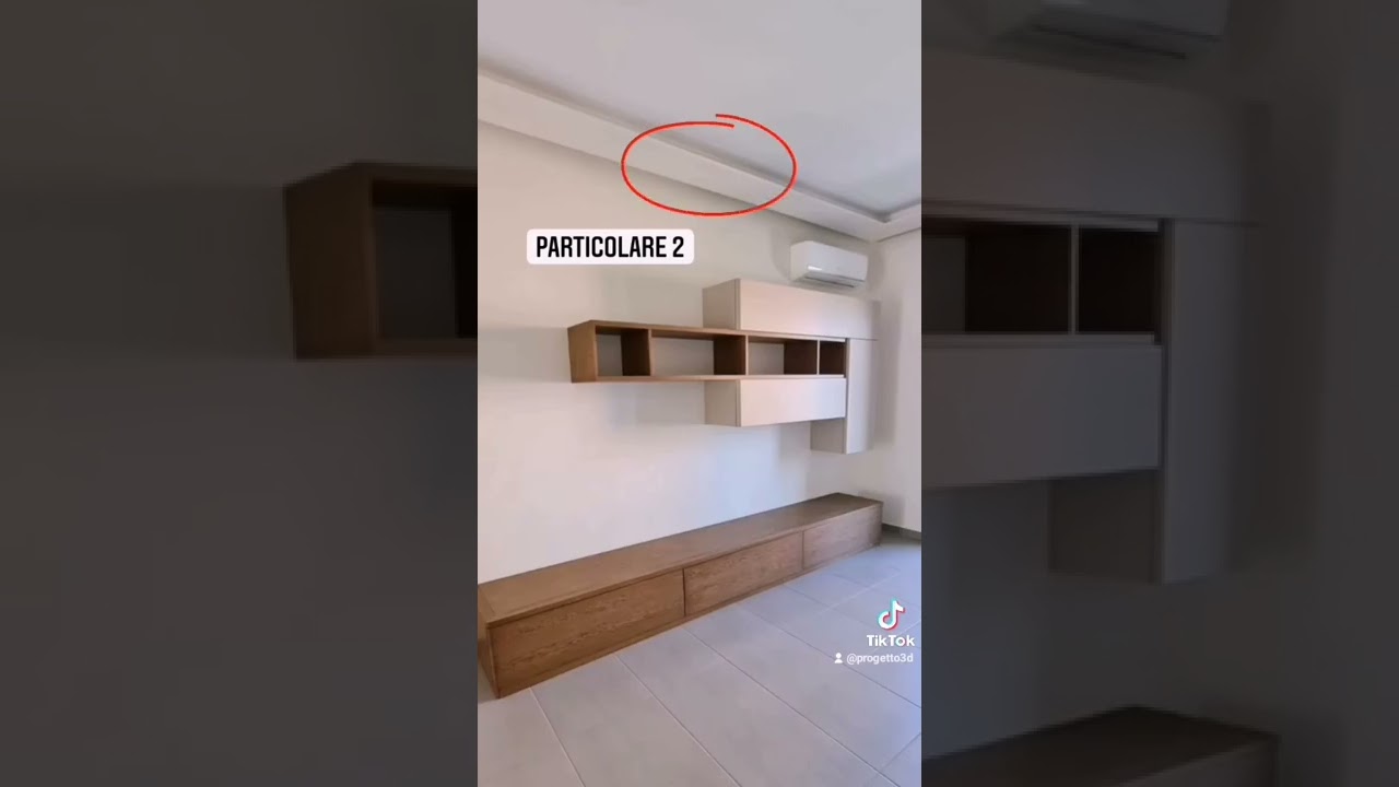 dettaglio tecnico veletta cartongesso