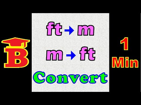 ft to m, m to ft Conversion
