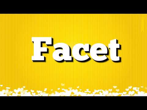 What Does FACET Means || Meanings And Definitions in ENGLISH