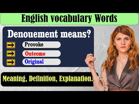 What does Denouement mean? | What is Denouement ? | Denouement meaning in English | English Grammar