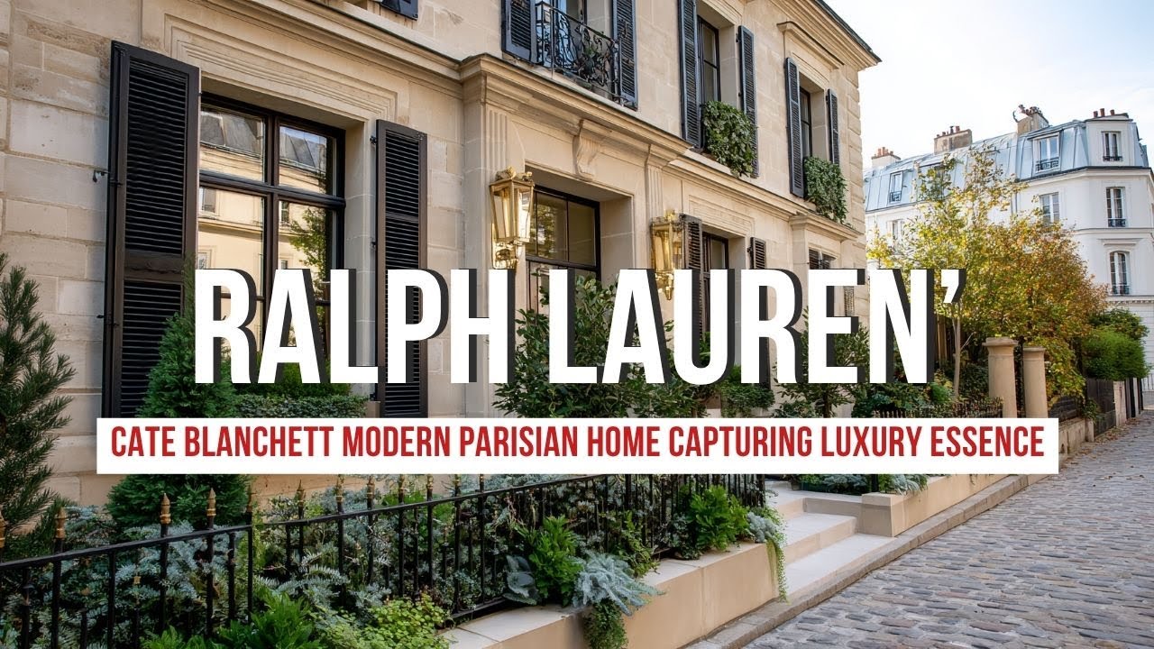 Cate Blanchett Modern Parisian Home Capturing Ralph Lauren s Quiet Luxury Essence