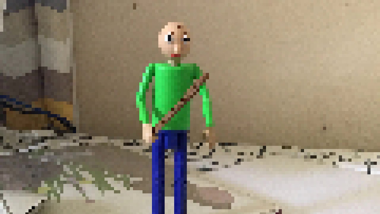 baldi slapping ruler and waving