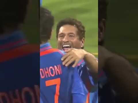12 years ago India won the word cup movement | sachin tendulkar ms dhoni #msdhoni #sachintendulkar