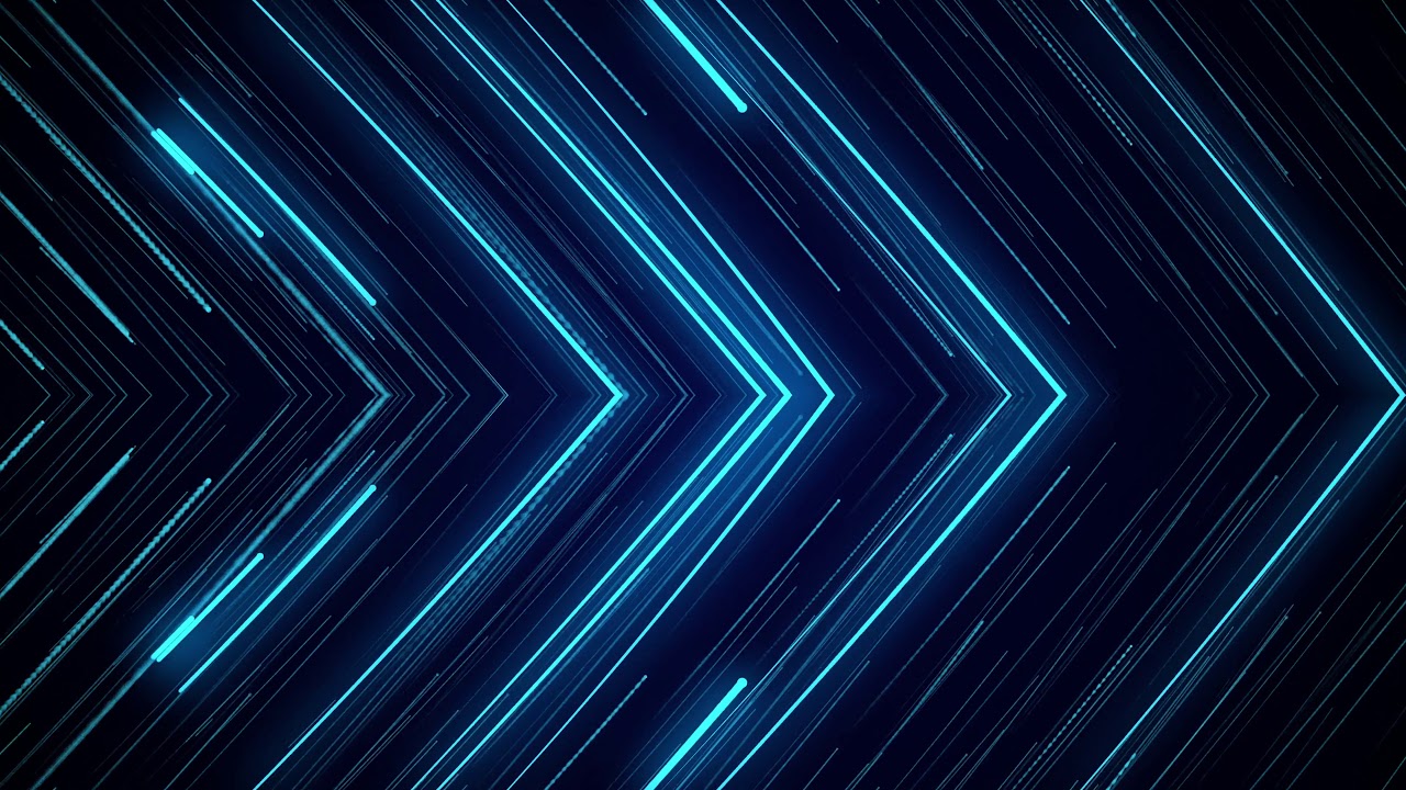 blue neon light abstract visual geometry motion graphic technology digital concept   MP4
