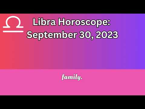 Libra Horoscope: September 30, 2023 - Navigating Conflict, Career Triumphs, & Promising Relationship