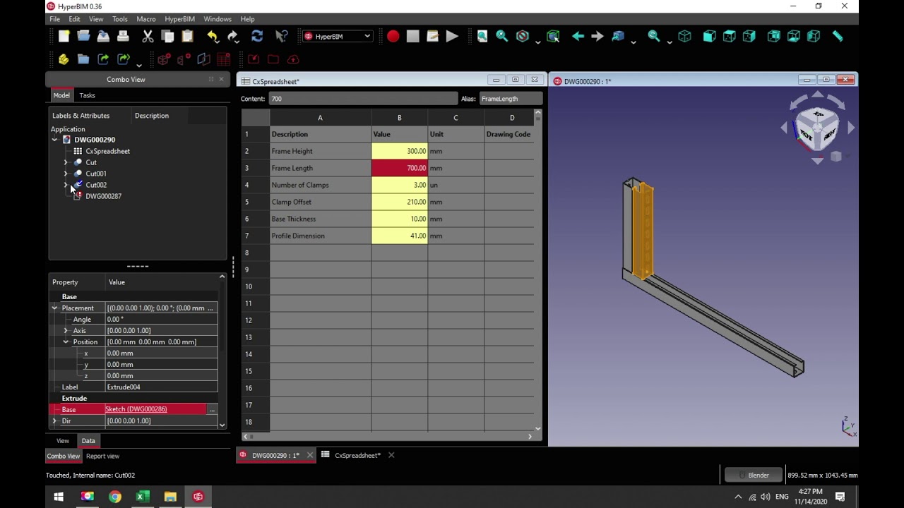 Assembly BIM object -  part 3
