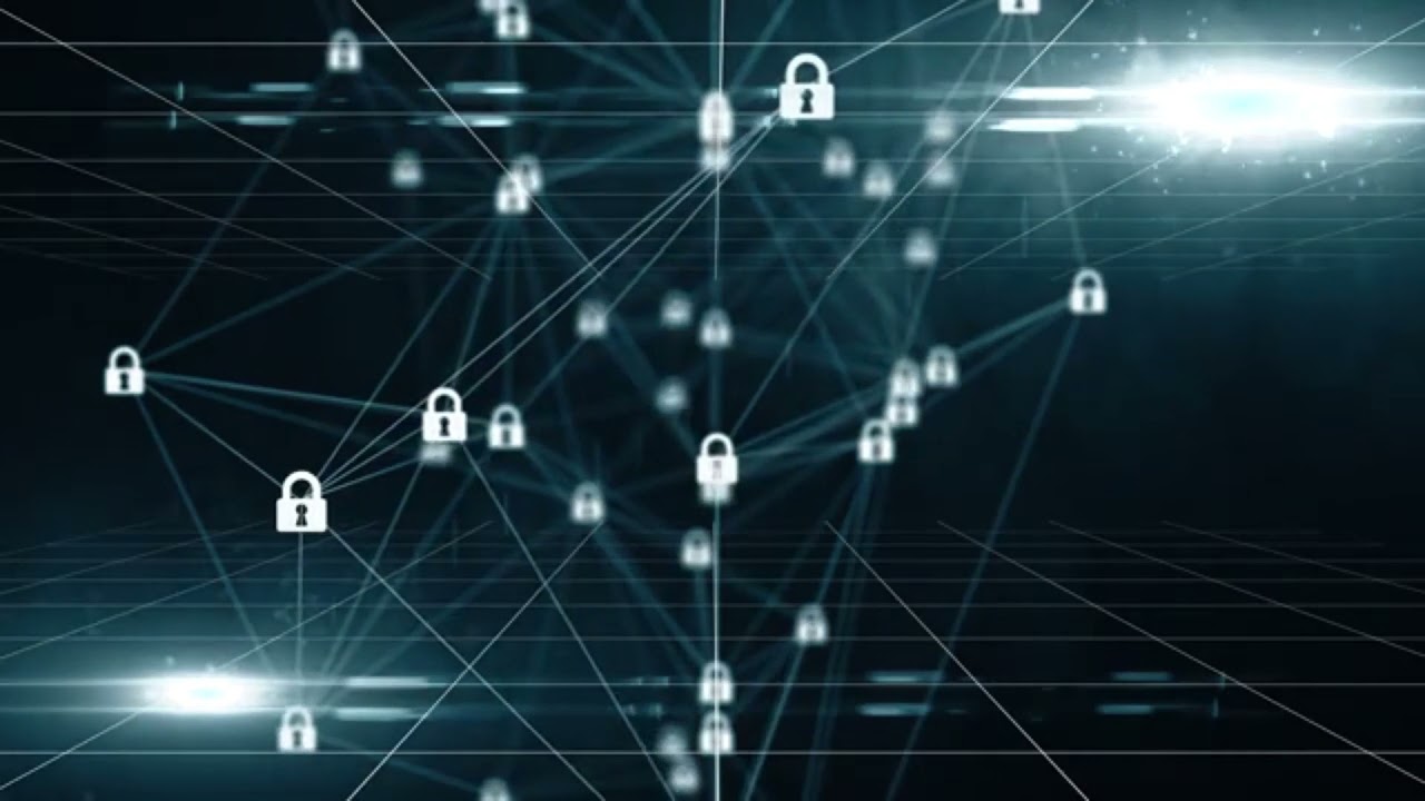 secure data encrypted network protocols wireless connected devices 3d render