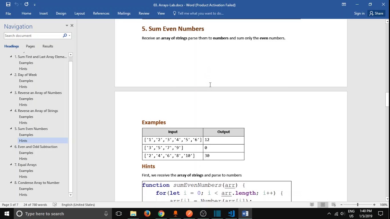 JavaScript Lab Arrays (Tech Module)