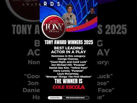 Tony Awards 2025 - Best Leading Actor in a Play #tonyawards