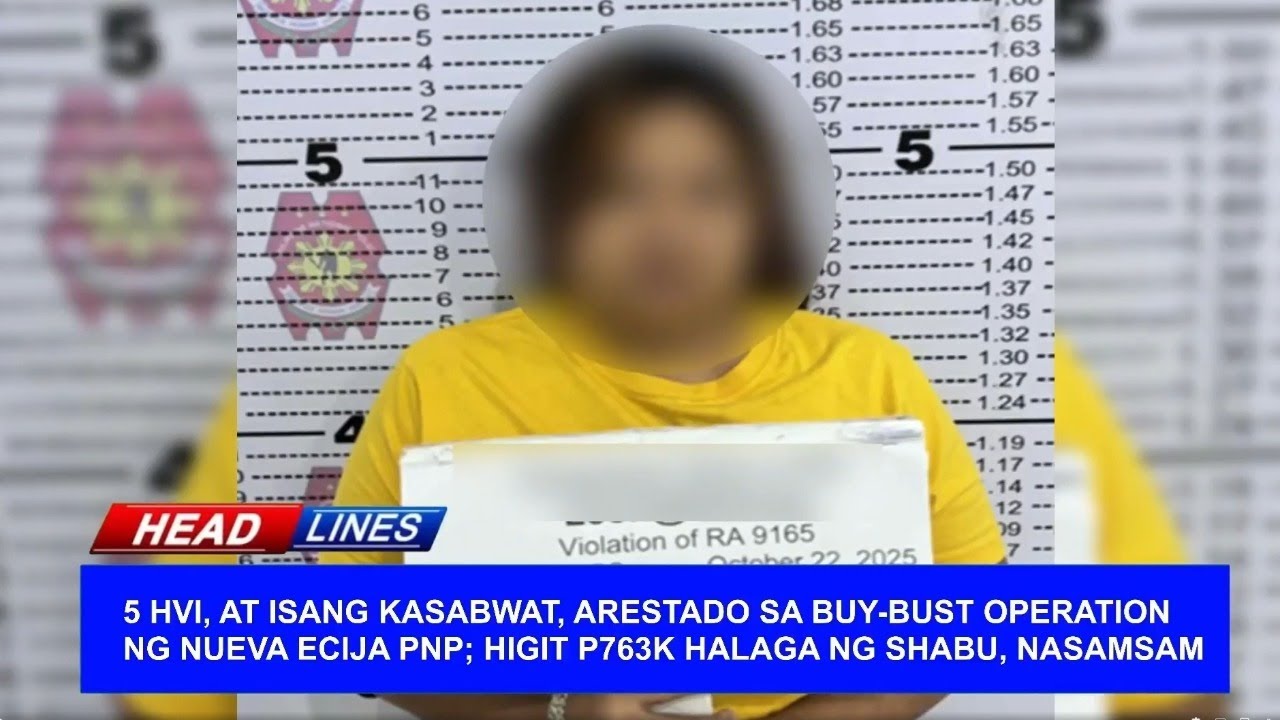 PNP News : P763K illegal Drugs Seized in Nueva Ecija Bust