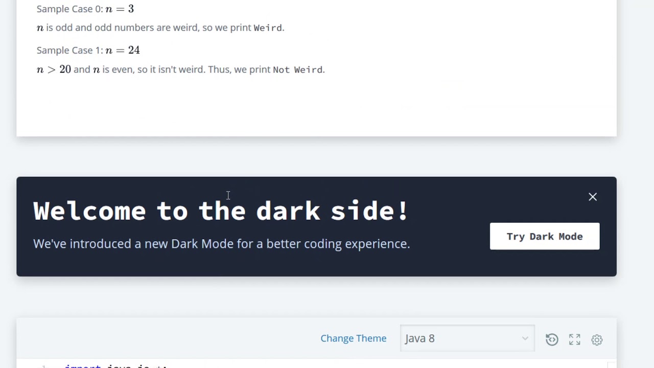 01- HackerRank Java If-Else problem solving
