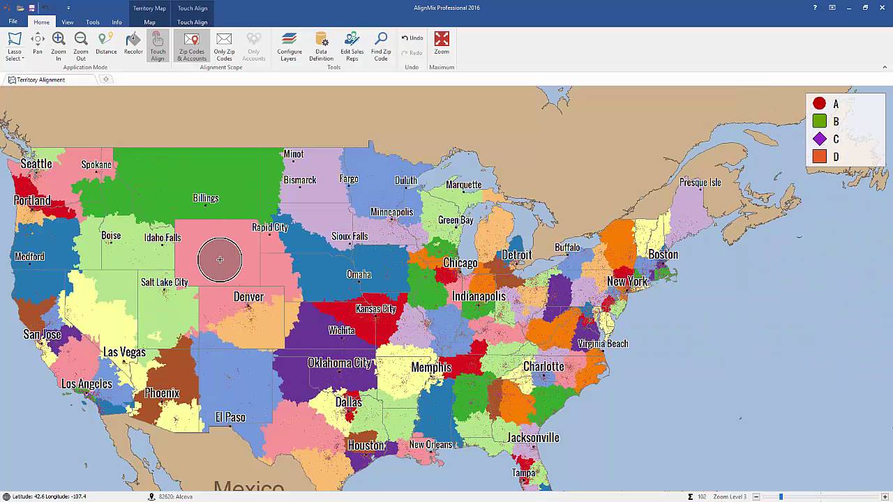 Use State Boundaries to Create Zip Code Based Territories