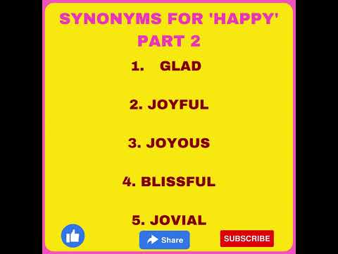 Synonyms for 'Happy'- Part 2