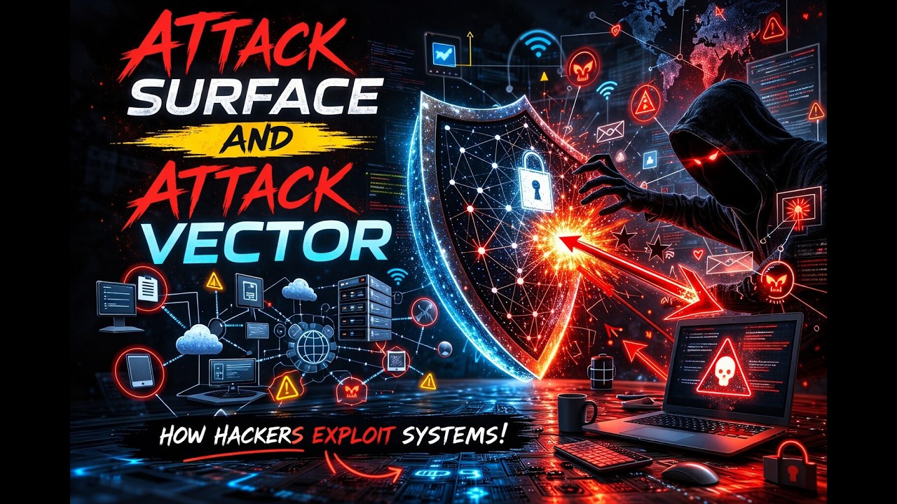 Attack Surface vs Attack Vector – Cybersecurity Explained with Examples